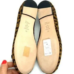 Dior | Shoes | Dior Pony Calf Hair Fur Leopard Flat Ballerina Ballet ...